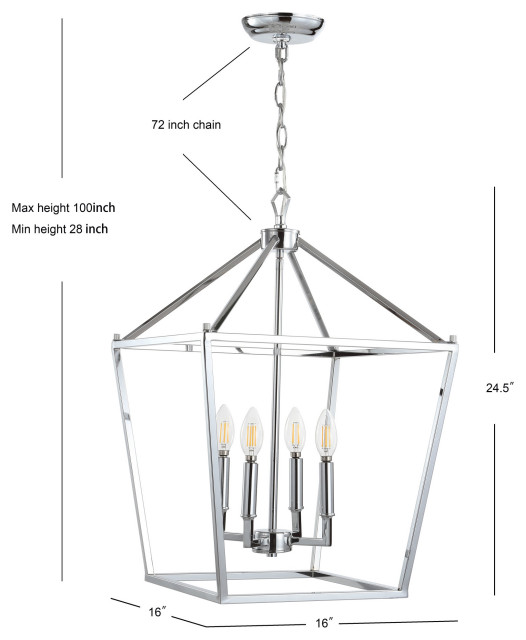 JONATHAN Y Lighting JYL7437 Pagoda 4 Light 16"W LED Taper Candle ...