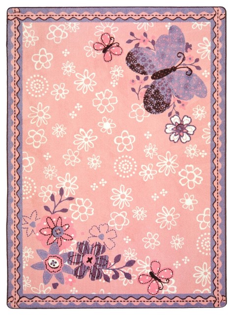 Kid Essentials, Infants & Toddlers Flower Fields Rug, 5'4" x 7'8 ...