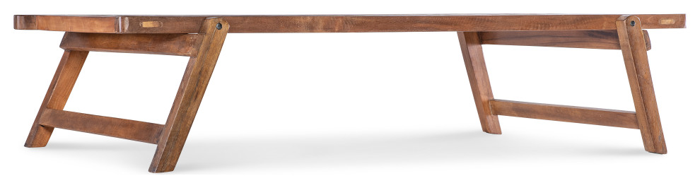 Crafted Rustic Wood Army Table w/ Movable Legs - Rustic - Coffee Tables ...