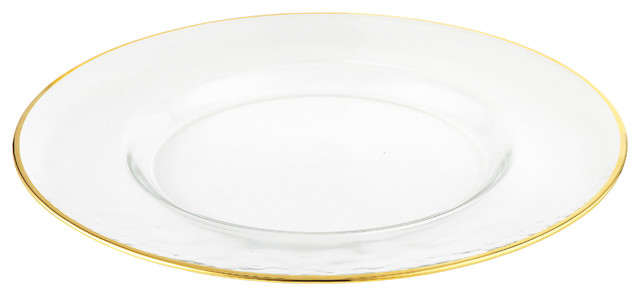 Elegance Rim Chargers 13", Set of 4, Gold - Contemporary - Charger ...