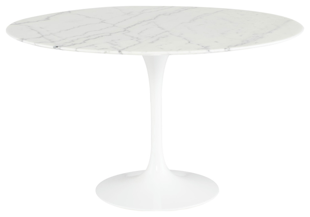 Cal White Stone Dining Table, HGEM855 - Midcentury - Dining Tables - by ...