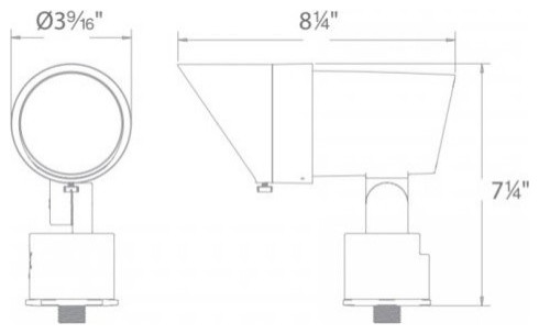 WAC LED 120V Large Accent Light Adjustable Beam and Output 3000K in ...