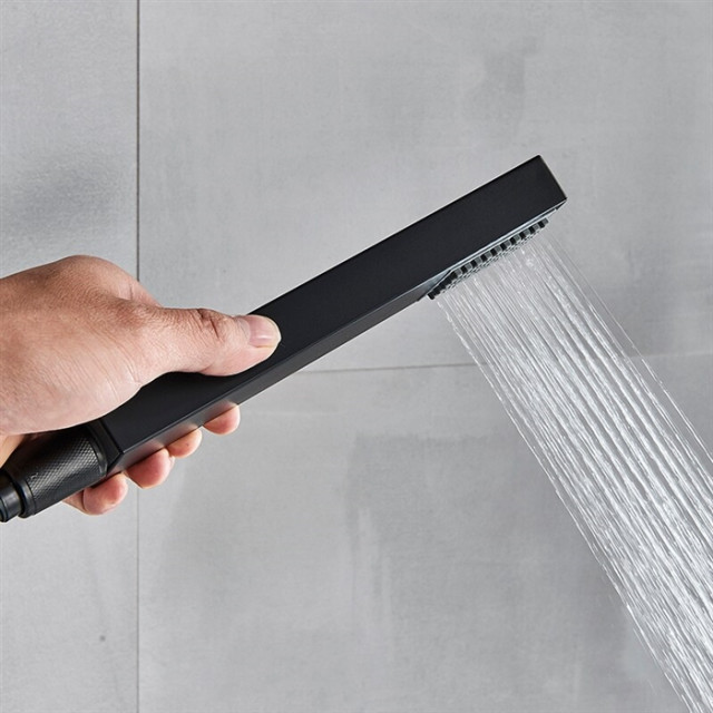 Isernia 20 40 Matte Black Led Digita Rainfall Shower System And