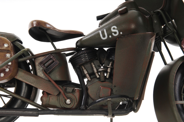 1942 WLA MODEL 1:12 Collectible Metal scale model Motorcycle ...
