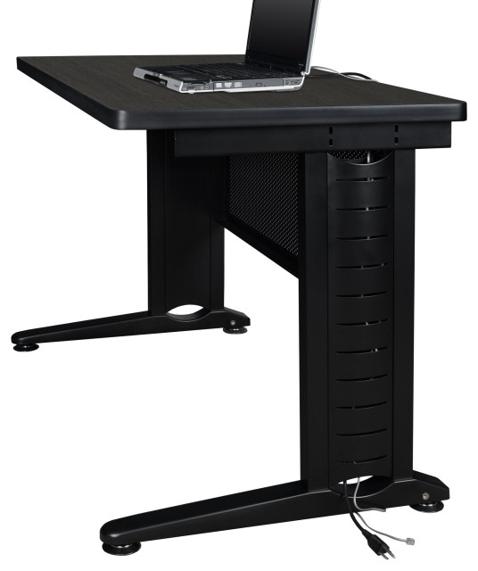 Regency Fusion 60 x 24 Teachers Desk With Single Pedestal Drawer Unit ...