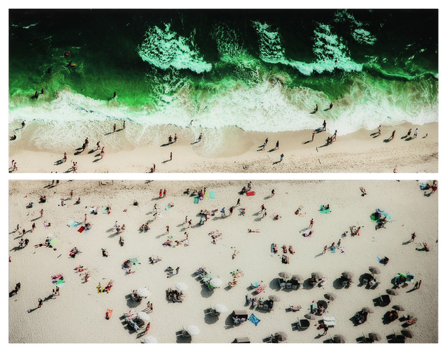 "High Tide & Beach Day" Glass Wall Art on Frameless Free Floating ...