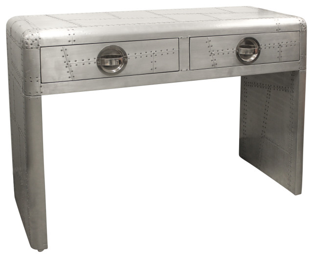 Pilot 2 Drawer Console Table - Industrial - Console Tables - by Moti ...