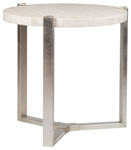 Denizen Round Lamp Table - Transitional - Side Tables And End Tables ...