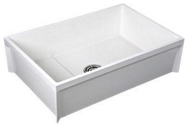 PROFLO MSB3624 36-3/16" x 24-3/16" Floor Mounted Mop Service Sink ...
