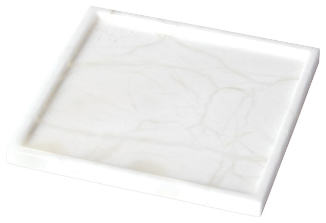Alabaster Square Plateau - Transitional - Bathroom Organizers - by ...