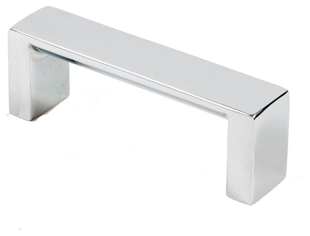 3" Modern Square Pull, Chrome - Contemporary - Cabinet And Drawer ...