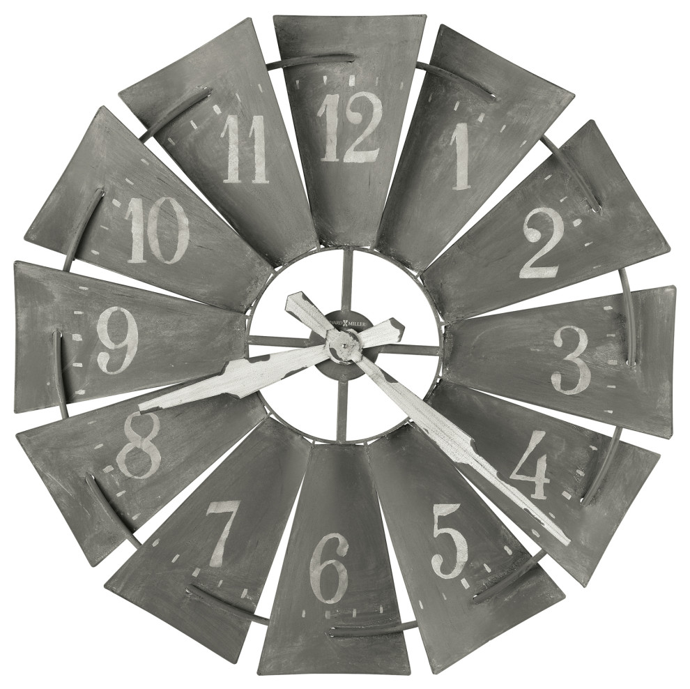 Windmill Wall Clock - Farmhouse - Wall Clocks - by Howard Miller | Houzz