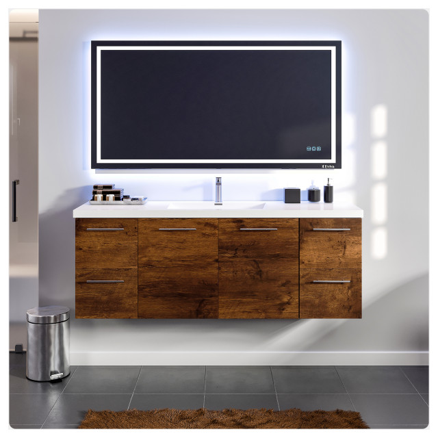 Eviva Axel 60" Vanity With Single Sink - Contemporary - Bathroom ...