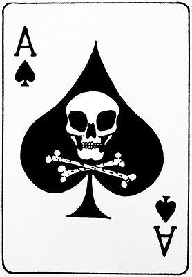 Vietnam War Era, Ace of Spades Death's Head Card, Poster - Eclectic ...