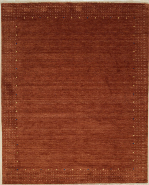 Hand-Knotted Wool Red Contemporary Transitional Lori Baft Rug, 8'x10 ...