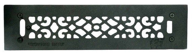 Heat Register Cast Aluminium With Logo RSF, Black, 16"x3.5"x1.5 ...