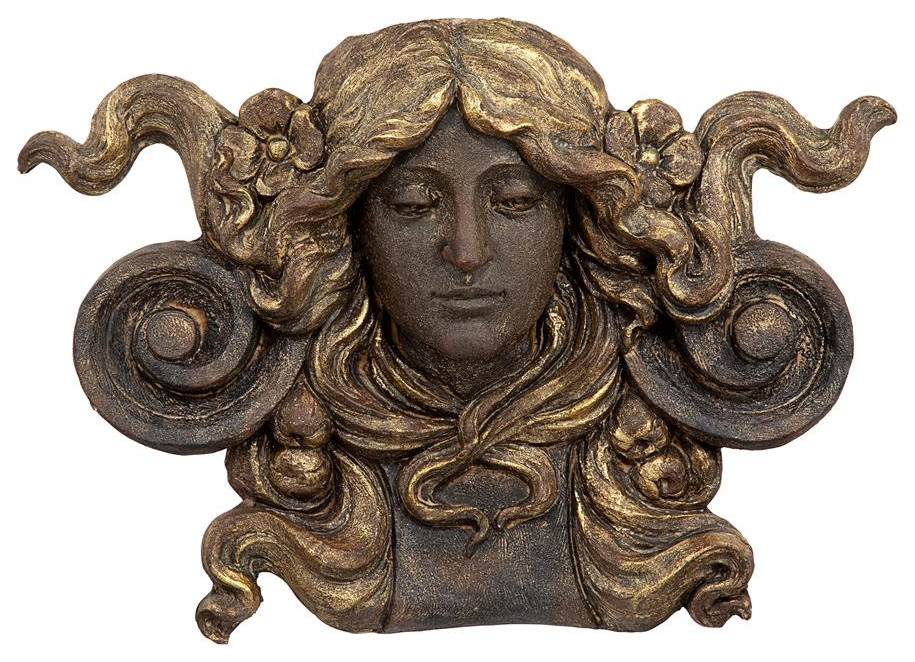 Design Toscano Womans Head Wall Planter - Transitional - Outdoor Pots ...