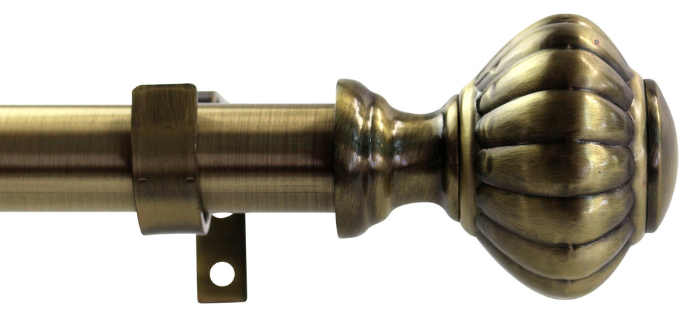 1" Doorknob Drapery Curtain Rod - Traditional - Curtain Rods - by ...