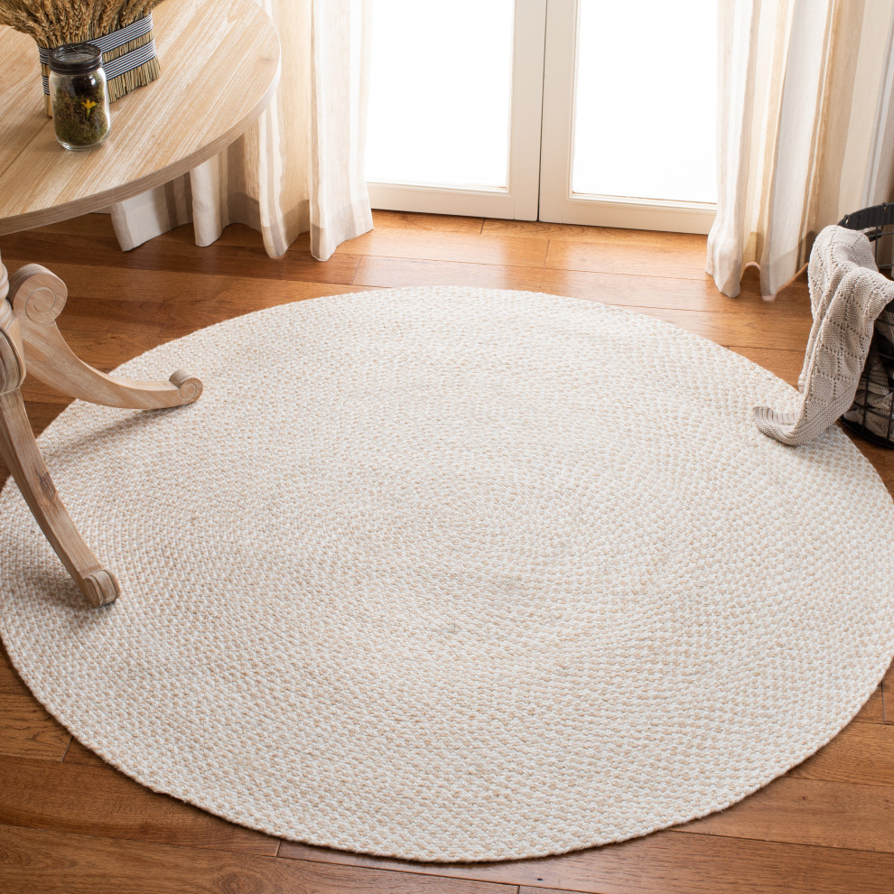 Safavieh Braided Collection BRD801 Rug, 3' Round - Contemporary - Area ...