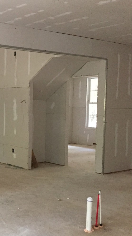 unsightly ceiling under stairs - HELP!