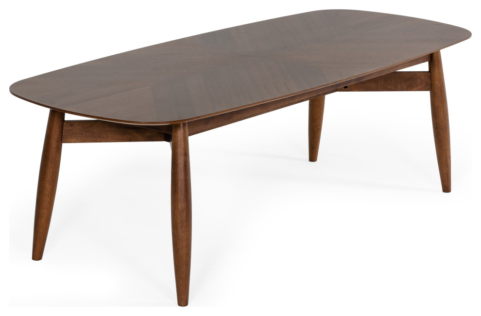 Modrest Ackley Modern Walnut Rectangular Dining Table - Midcentury - Dining Tables - by Vig ...