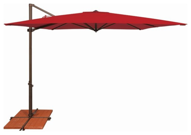 SimplyShade Skye Patio Umbrella in Jockey Red - Contemporary - Outdoor ...