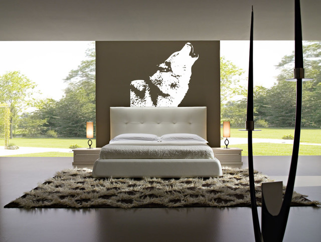 Howling Wolf Wall Decal - Contemporary - Wall Decals - by Stickerbrand ...