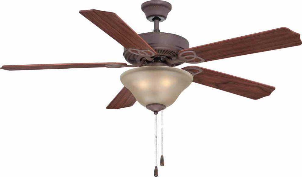 Volume Lighting V6173 5 Blade 52" Indoor Ceiling Fan - Traditional ...