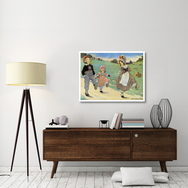 "Three Children to London - One foot up One foot down" Paper Art, 18 ...