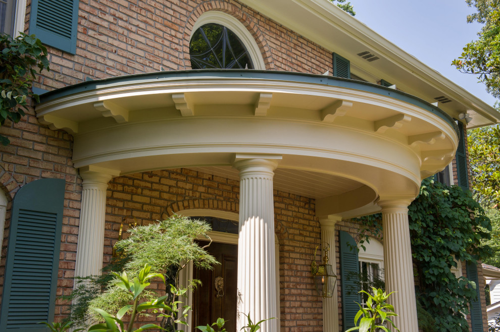 Classic Round Portico Addition - Traditional - Exterior - Atlanta - by ...