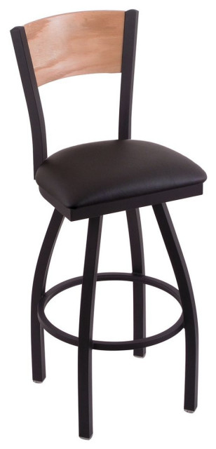 Holland L038 Engraved US Naval Academy NAVY 30" Bar Stool -Black/Vinyl ...