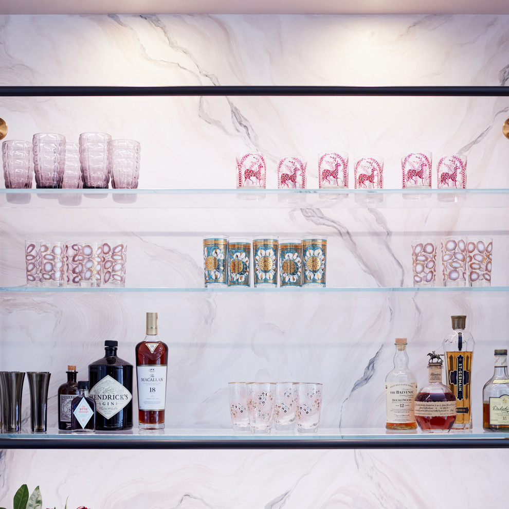 NEW CANAAN, CT - Tapestry Bar - Contemporary - Home Bar - New York - by ...