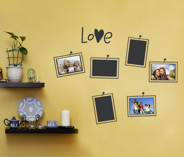 Photo Love Wall Decal, Photo Frames, 12-Piece Set, 4x6 - Contemporary ...