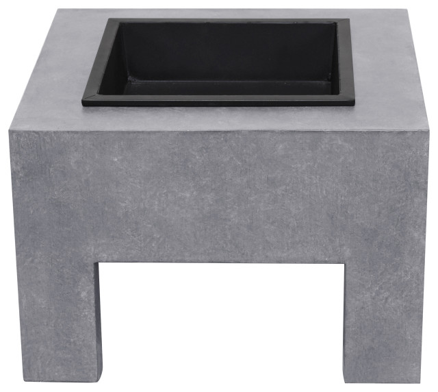 Astella Monolith Fire Nook - Industrial - Fire Pits - by Astella | Houzz