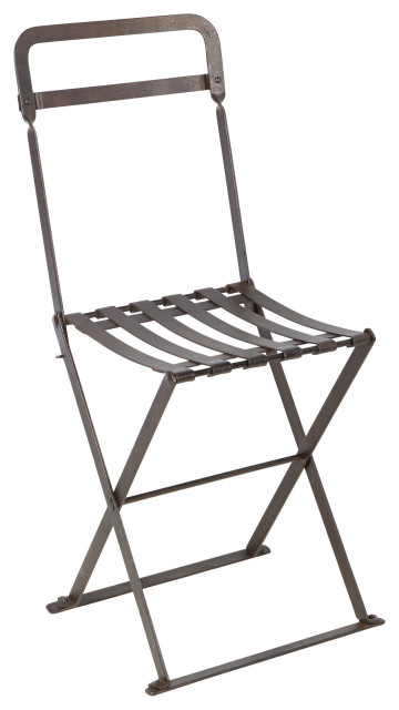 Folding Bistro Chair - Industrial - Bar Stools And Counter Stools - by ...