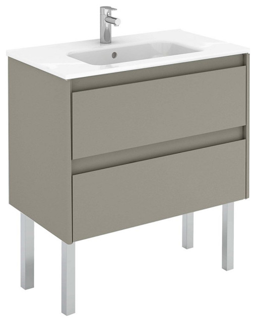 Ambra 80F Freestanding Bathroom Vanity - Contemporary - Bathroom ...