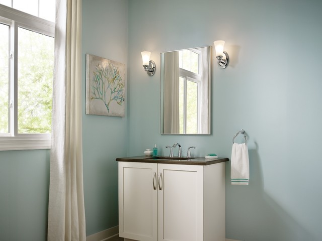 Moen Glyde 2-Handle High Arc Bathroom Faucet - Contemporary - Bathroom ...