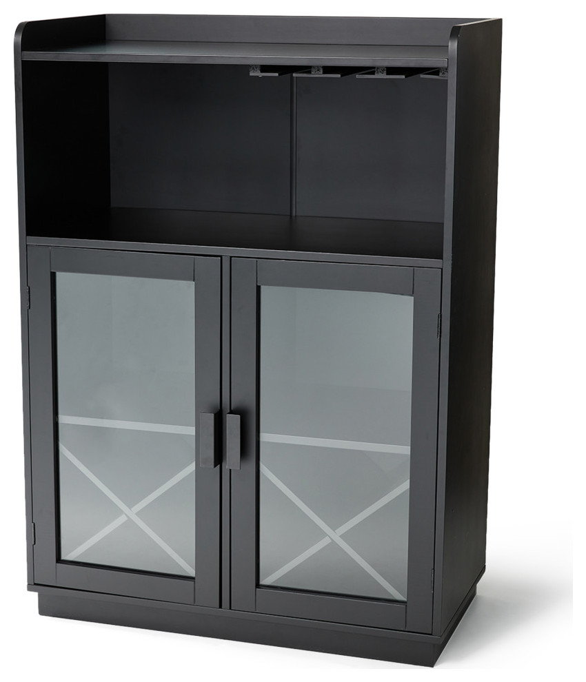 44" Wine Cabibet - Transitional - Wine And Bar Cabinets - by Glitzhome ...
