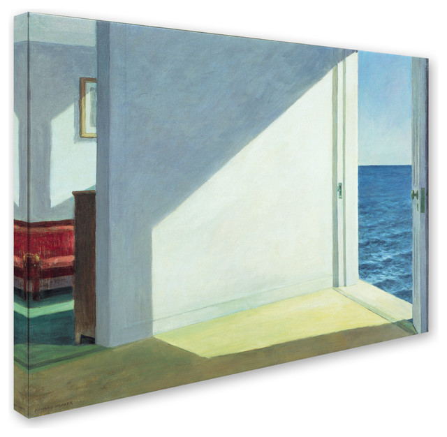 Edward Hopper 'Rooms by the Sea' Canvas Art, 32"x24" - Beach Style ...