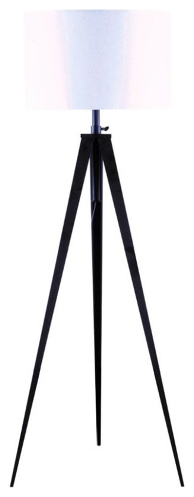 ACME Glynn Floor Lamp, White and Black - Midcentury - Floor Lamps - by ...