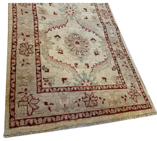 Handmade Traditional Chobi Runner, 96"x30" - Traditional - Hall And ...