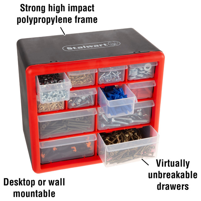 Storage Drawers-12 Compartment Organizer Desktop by Stalwart ...