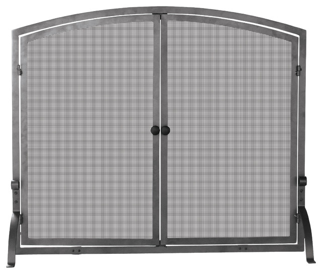 Single Panel Screen, Large - Traditional - Fireplace Screens - by Blue ...