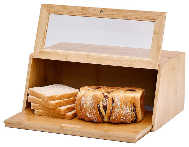 WELLAND Bamboo Bread Box - Contemporary - Bread Boxes - by Welland | Houzz