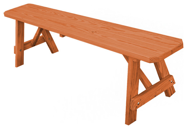 Pressure Treated Pine Traditional Picnic Bench, 6 Foot - Transitional ...