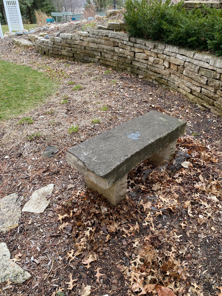 Restoring an old stone bench
