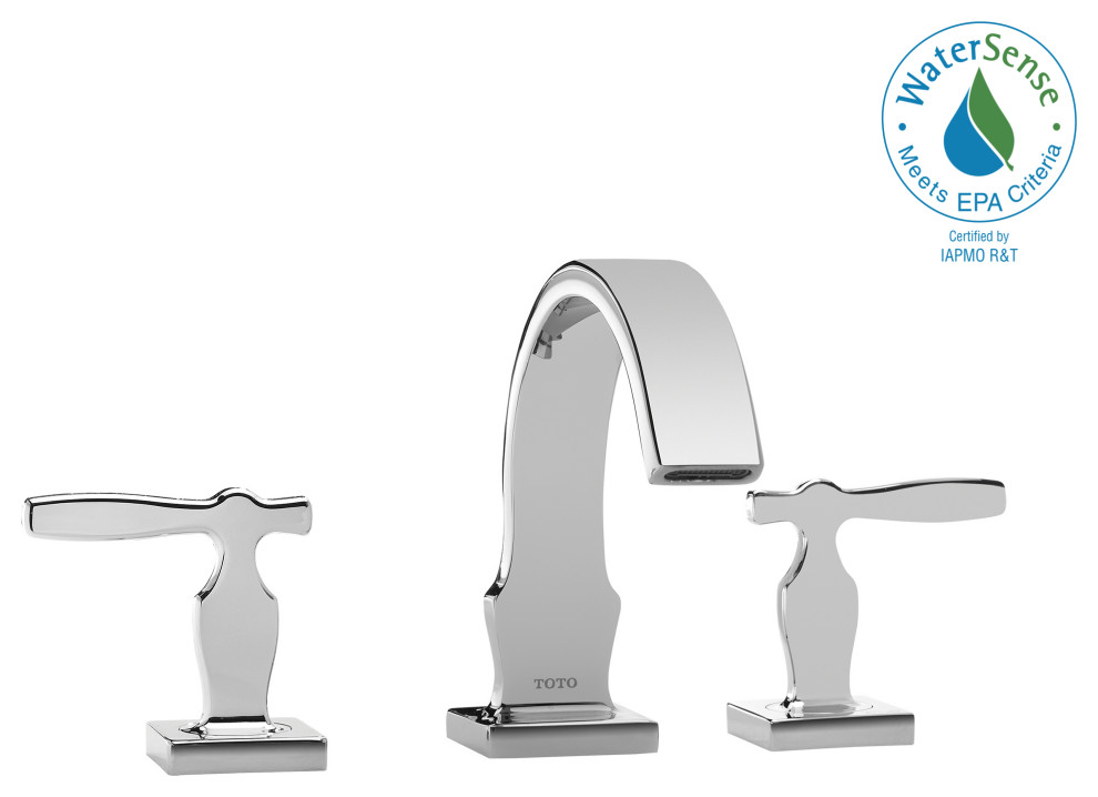 Toto Aimes Widespread Lavatory Faucet, Polished Chrome - Transitional ...