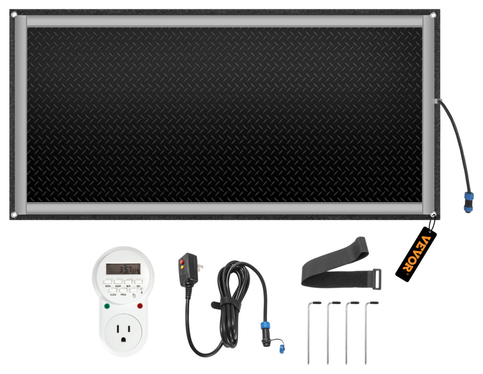 VEVOR Snow Melting Mat Heated Walkway Mat 30"x60" Connectable With ...