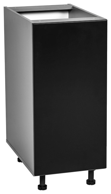 18 Base Cabinet High Single Door Grey, 18 x 34 1/2 x 23 3/8|Black ...