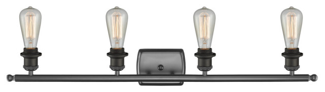 Innovations Bare Bulb 4-Light Bathroom Fixture, Oiled Rubbed Bronze ...